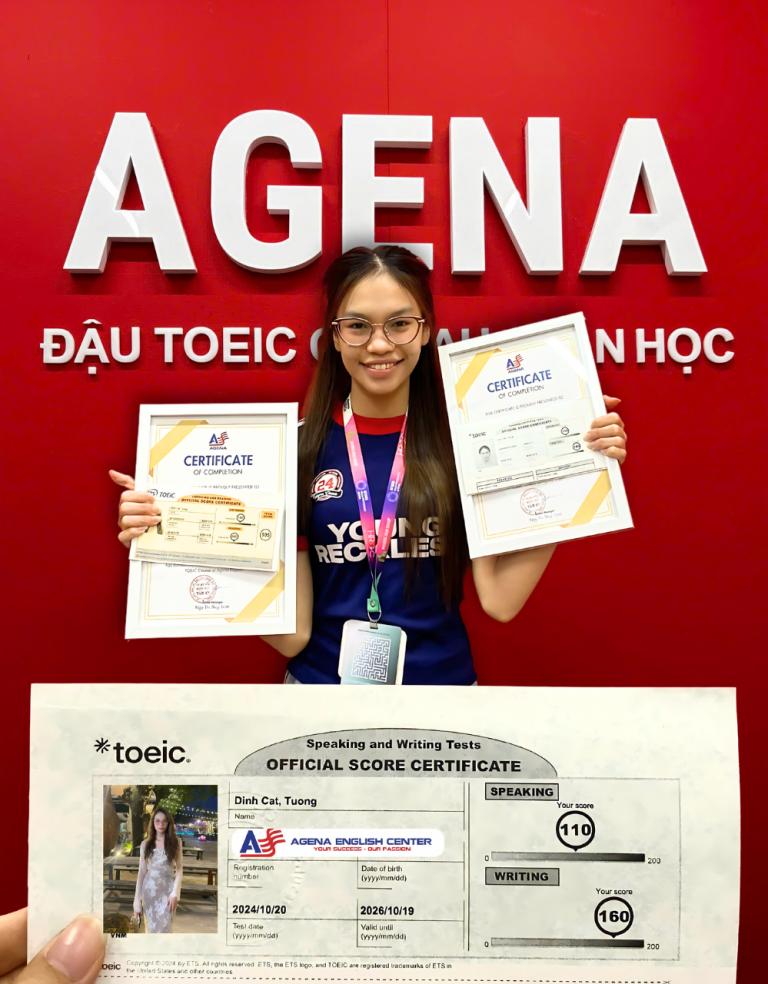 Thi Toeic Online - Trung tâm luyện thi Toeic 4 kỹ năng - Agena English Center