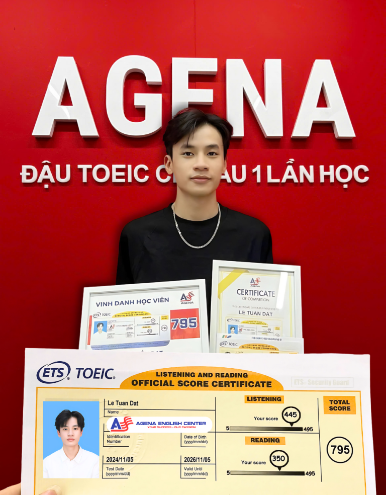 Thi Toeic Online - Trung tâm luyện thi Toeic 4 kỹ năng - Agena English Center