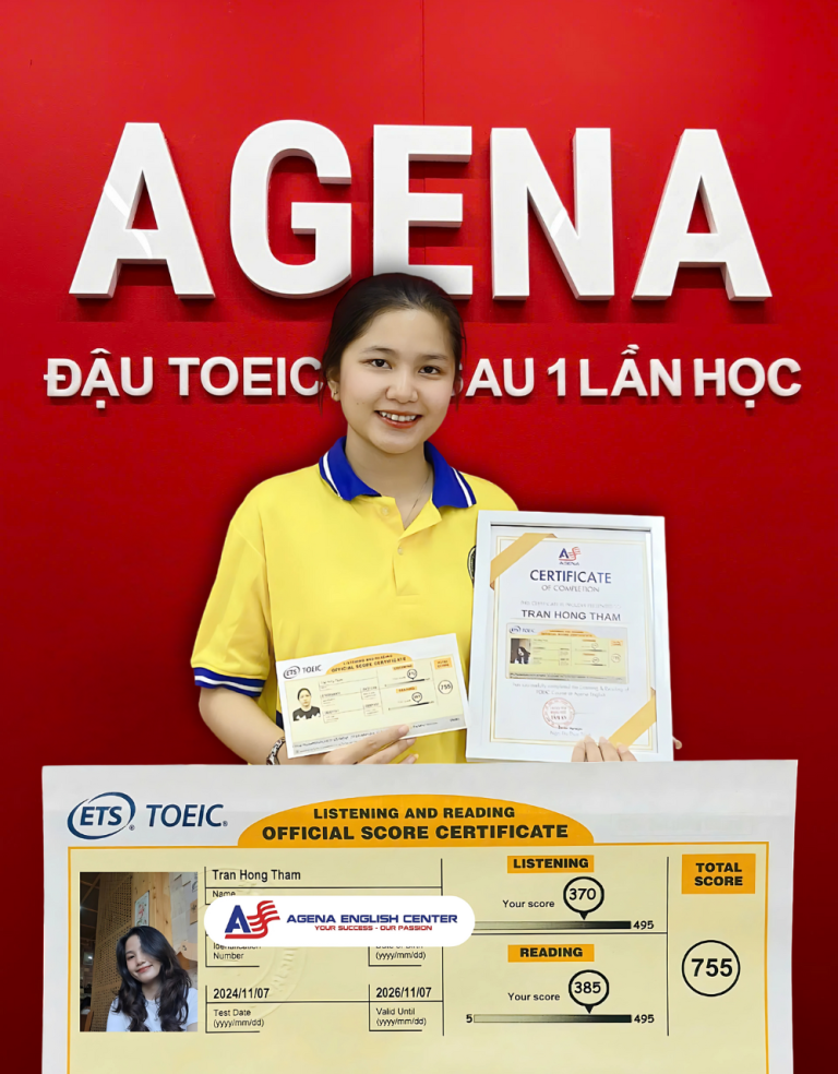 Thi Toeic Online - Trung tâm luyện thi Toeic 4 kỹ năng - Agena English Center